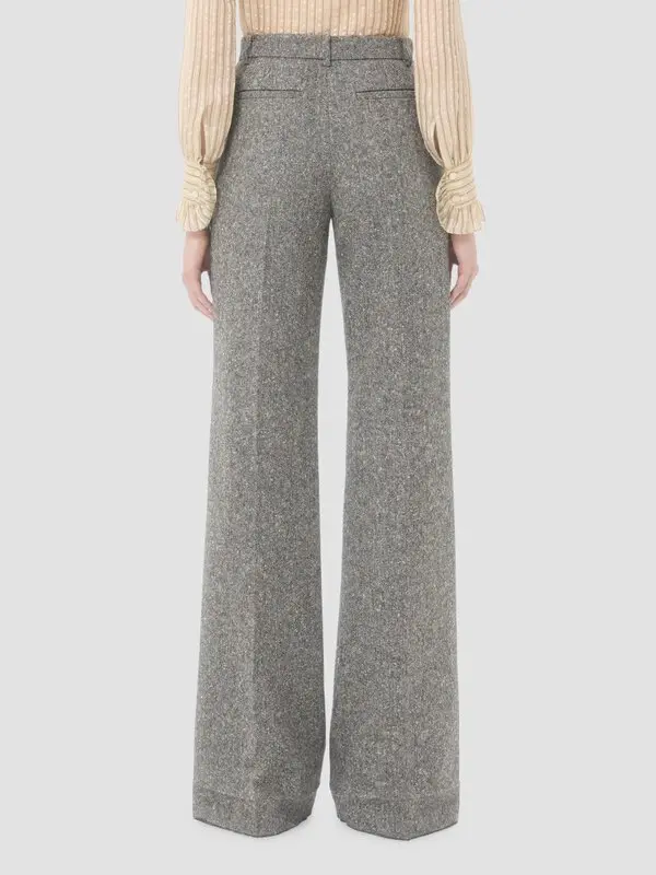 Valentino Garavani Natté Buttoned Weave Pants - Grey
