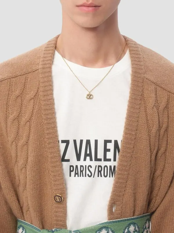 Valentino Garavani Cotton T-shirt With Chez Print