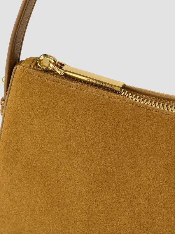 Veronica Beard Prism Suede Shoulder Bag - Acorn