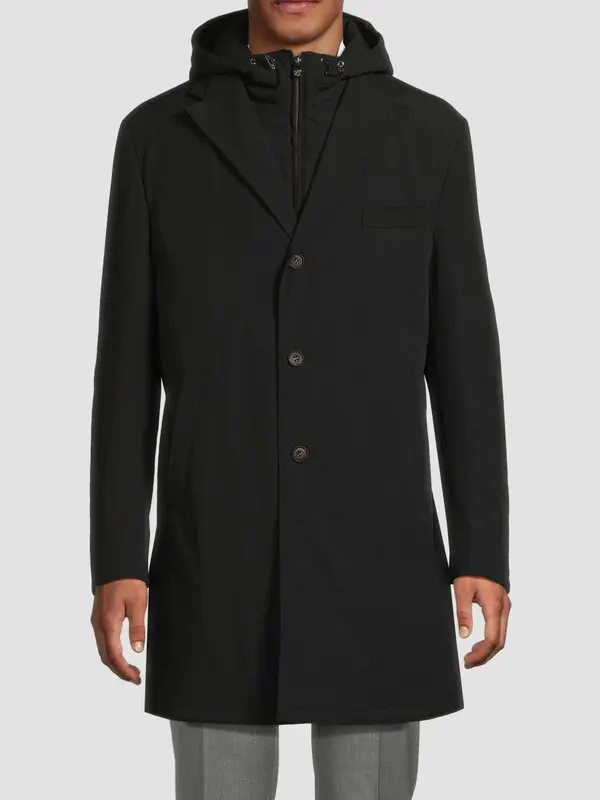 Corneliani Peformance Stretch-nylon Overcoat