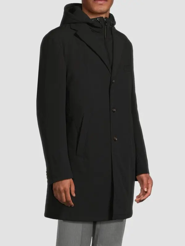 Corneliani Peformance Stretch-nylon Overcoat
