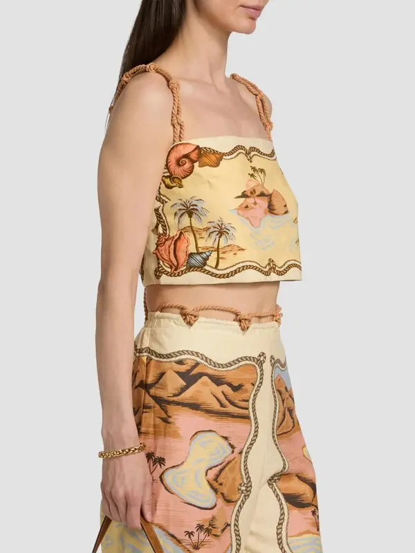 Farm Rio Rio Souvenir Scarf Top