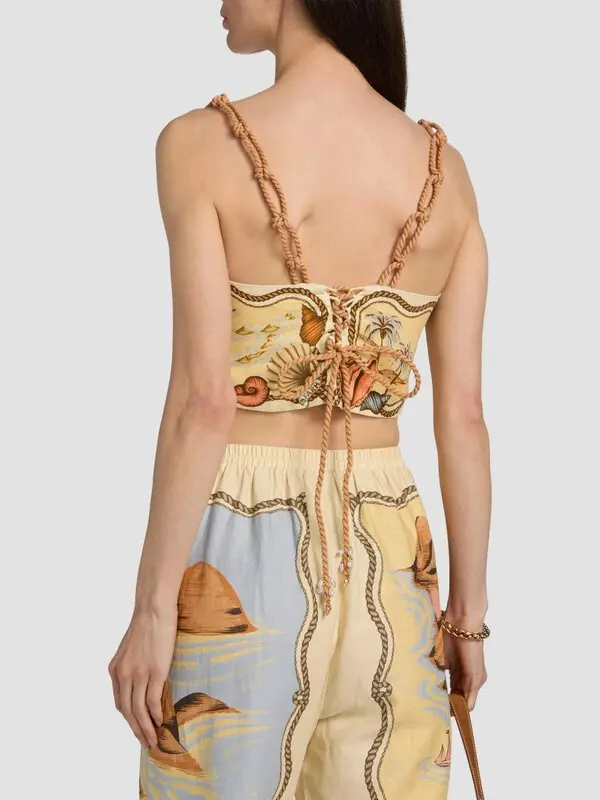Farm Rio Rio Souvenir Scarf Top