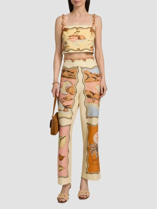 Farm Rio Rio Souvenir Scarf Top