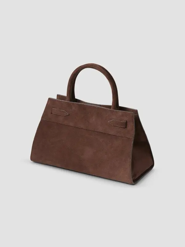 Veronica Beard Dash Suede Top Handle Bag