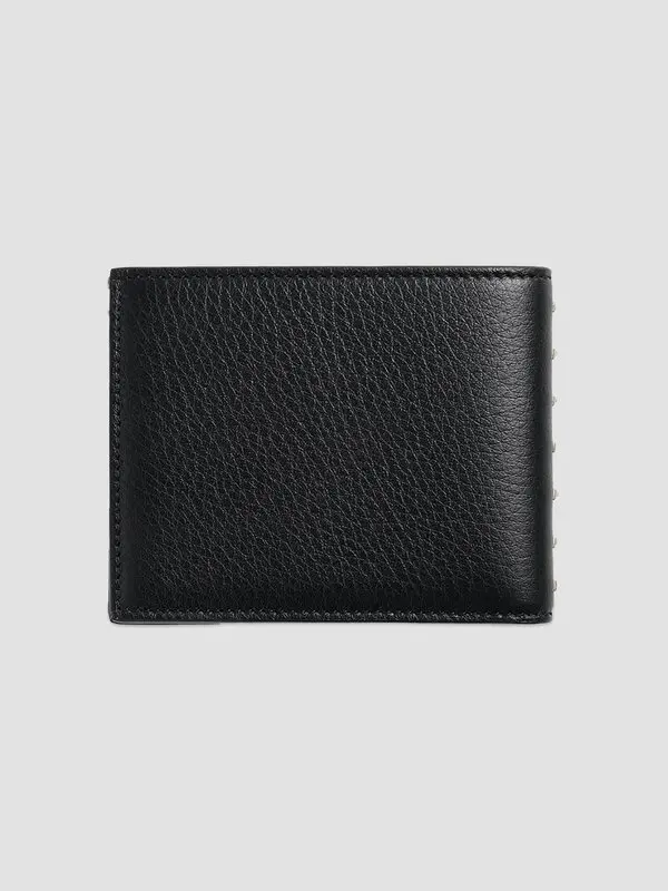 Valentino Garavani Rockstud Wallet In Grainy Calfskin
