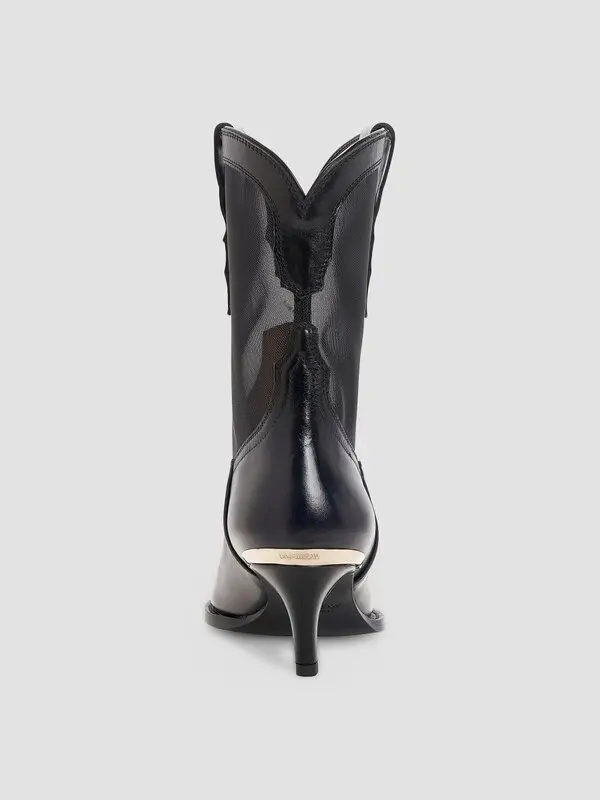 Partlow Rylie 60mm Leather & Mesh Boots