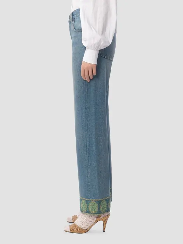 Valentino Garavani Trousers With Jacquard Trims