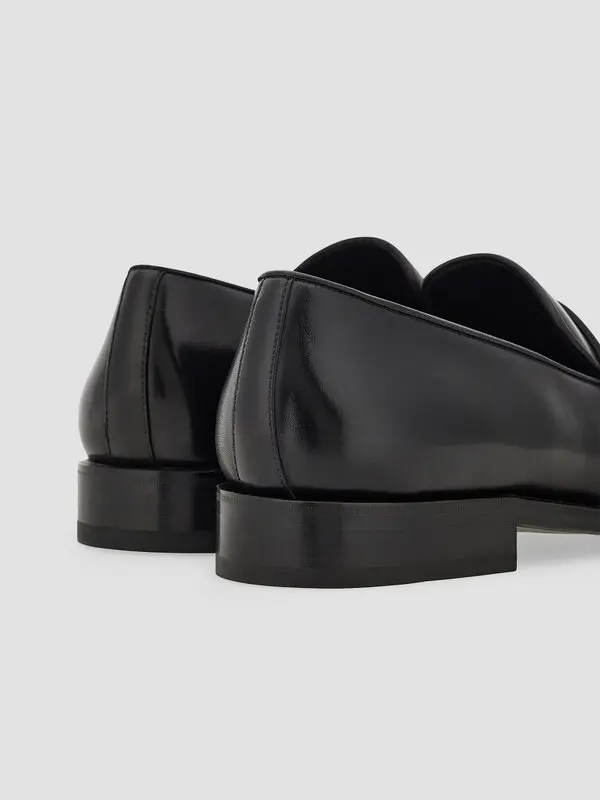FERRAGAMO Brandy Patent Leather Penny Loafers
