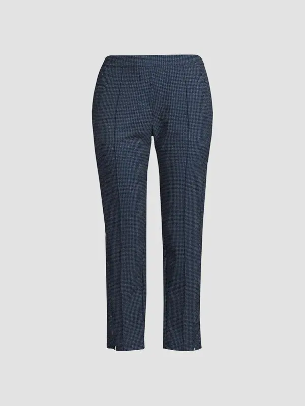 Lucky In Love Bouclé Grid Pull-on Pants