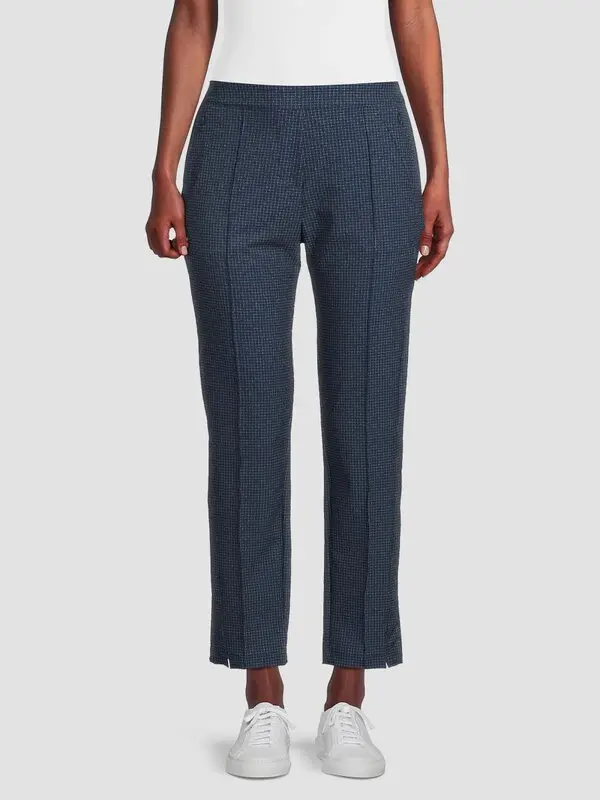Lucky In Love Bouclé Grid Pull-on Pants