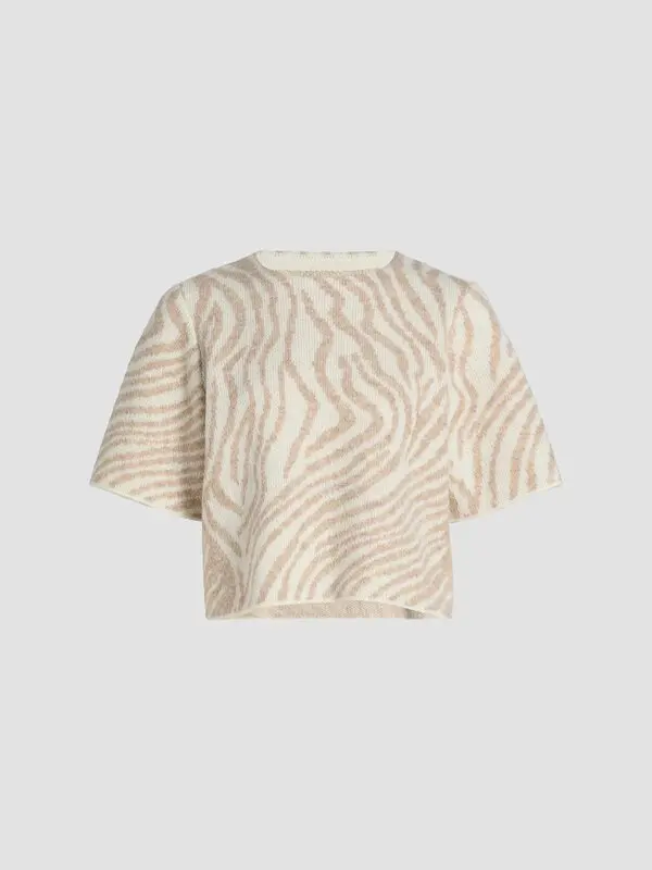 LE JEAN Lulu -print Short-sleeve Sweater