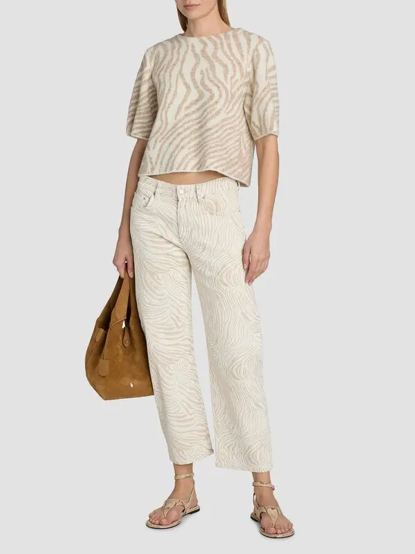 LE JEAN Lulu -print Short-sleeve Sweater