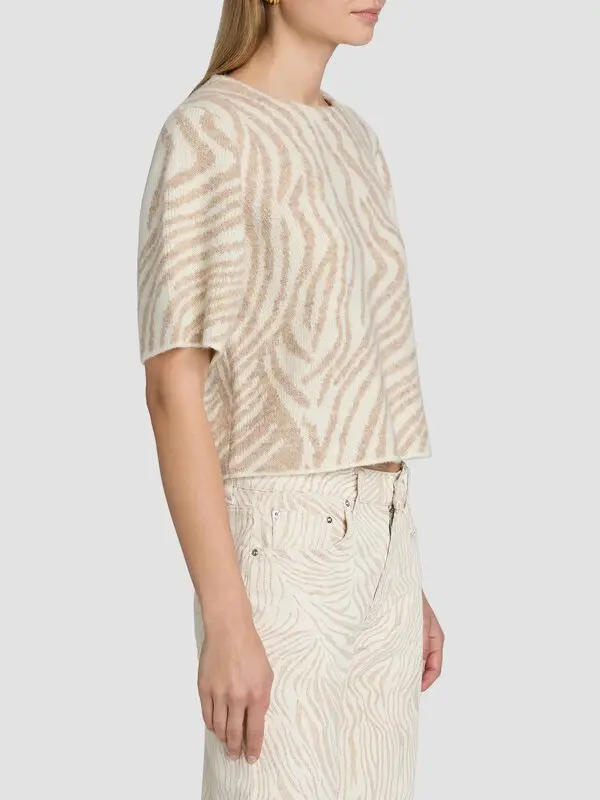 LE JEAN Lulu -print Short-sleeve Sweater