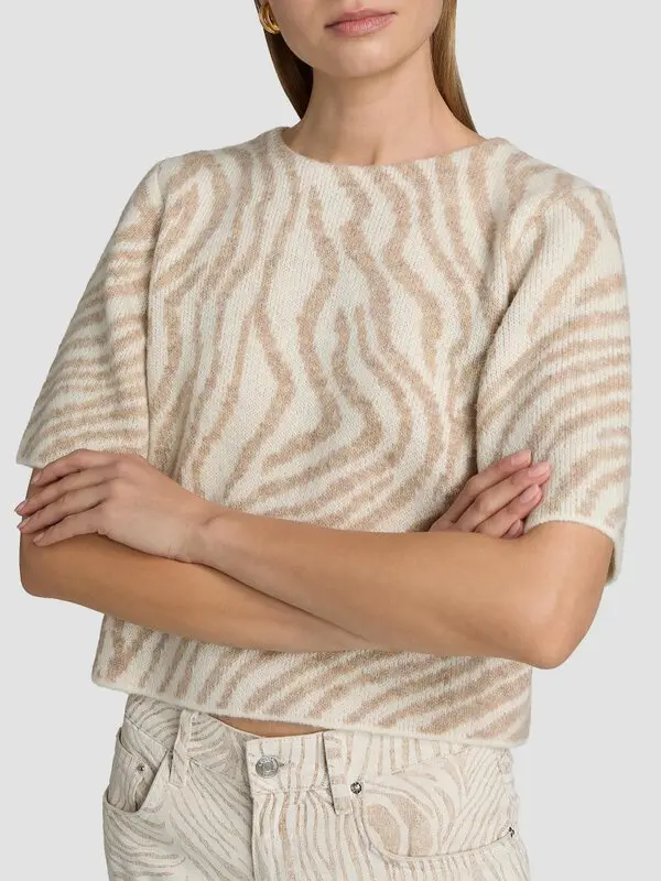 LE JEAN Lulu -print Short-sleeve Sweater