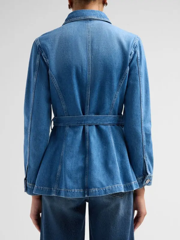 L'Agence Samaya Denim Safari Jacket