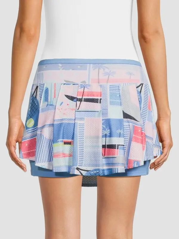 Lucky In Love Linen Noveau Intuition Mini Skort