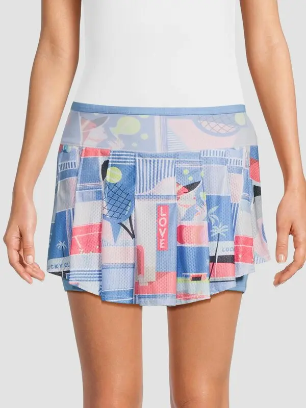 Lucky In Love Linen Noveau Intuition Mini Skort