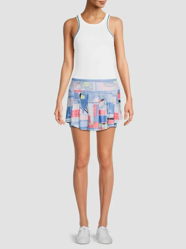 Lucky In Love Linen Noveau Intuition Mini Skort