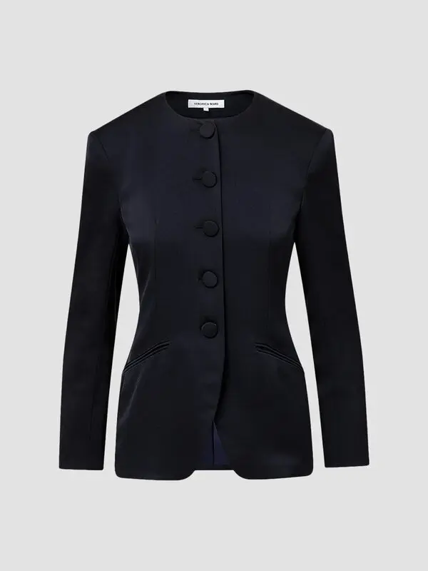 Veronica Beard Wryllen Collarless Jacket