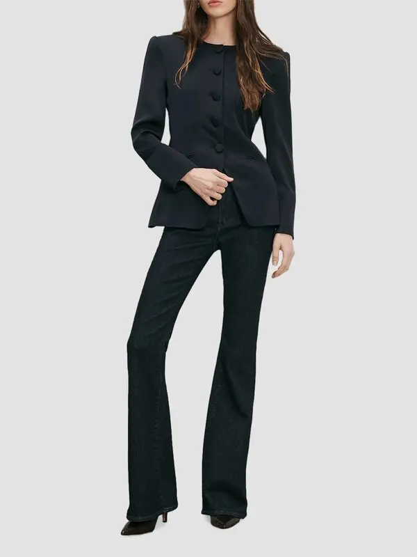 Veronica Beard Wryllen Collarless Jacket