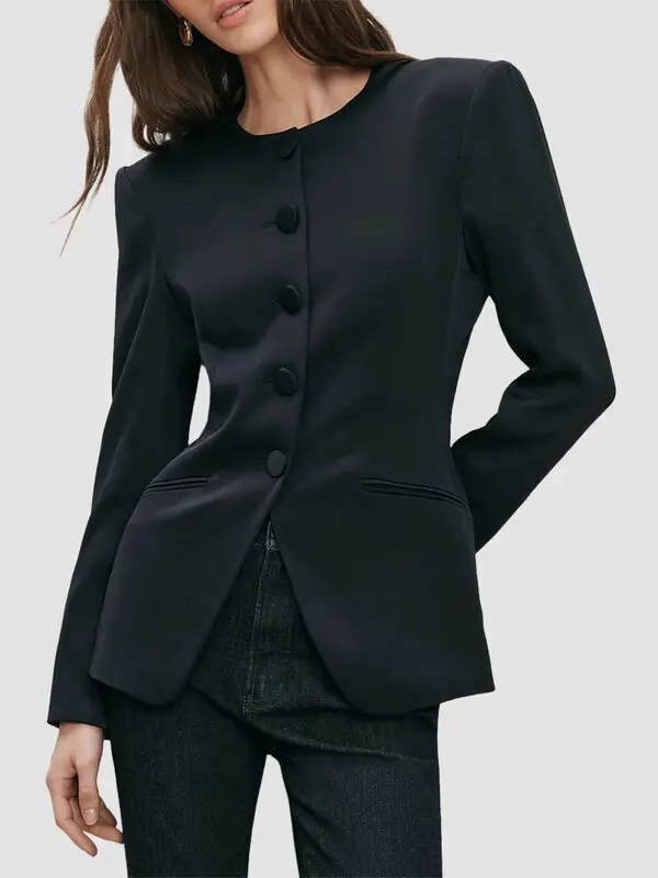 Veronica Beard Wryllen Collarless Jacket