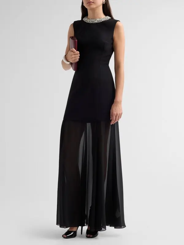 Veronica Beard Luminara Embellished A-line Gown