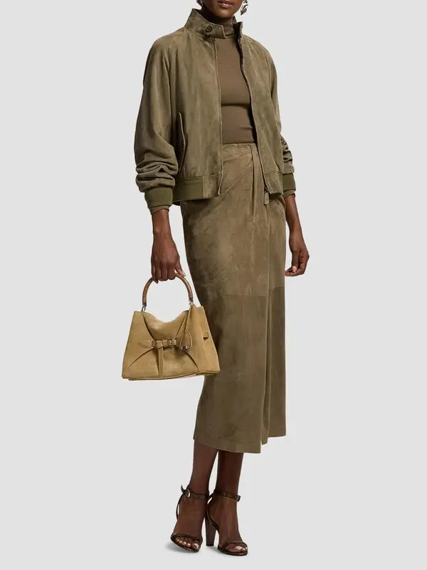 Ralph Lauren The Suede Top-handle Bag