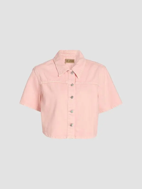 LE JEAN Swing Cotton Short-sleeve Shirt