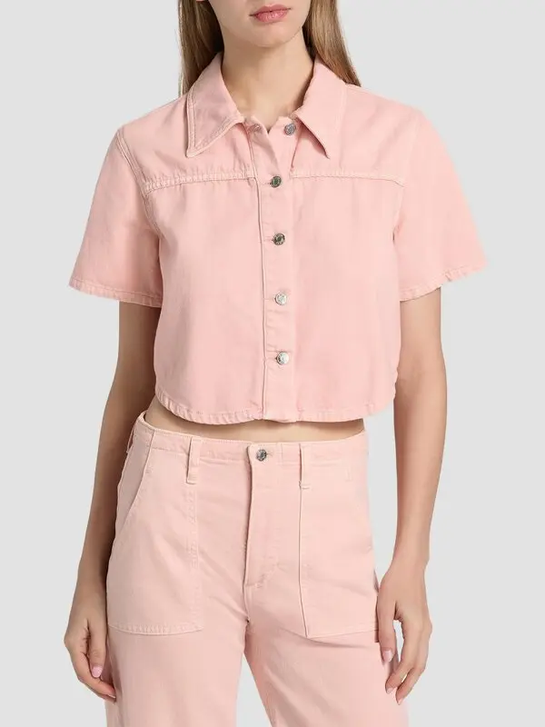 LE JEAN Swing Cotton Short-sleeve Shirt