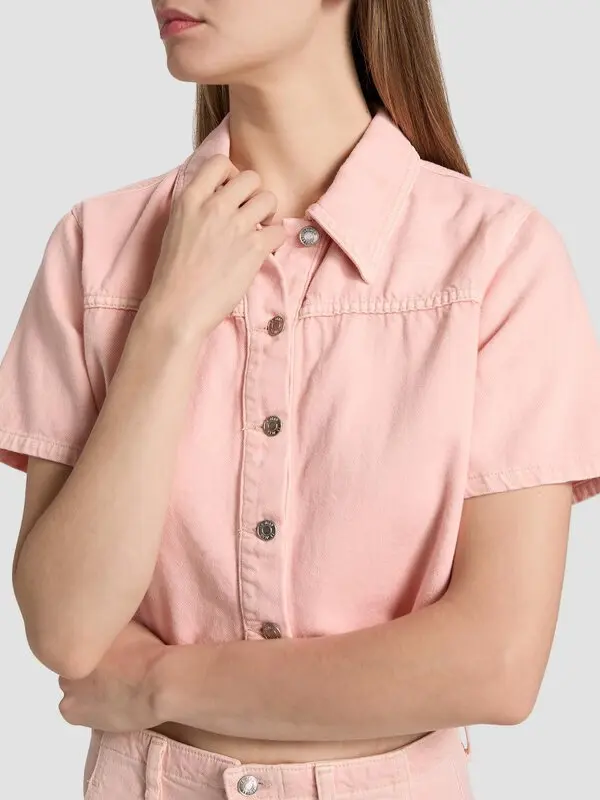 LE JEAN Swing Cotton Short-sleeve Shirt