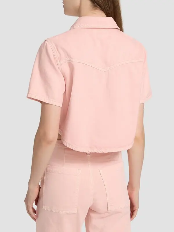 LE JEAN Swing Cotton Short-sleeve Shirt