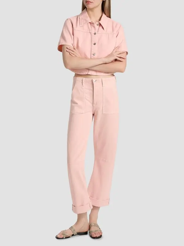 LE JEAN Swing Cotton Short-sleeve Shirt