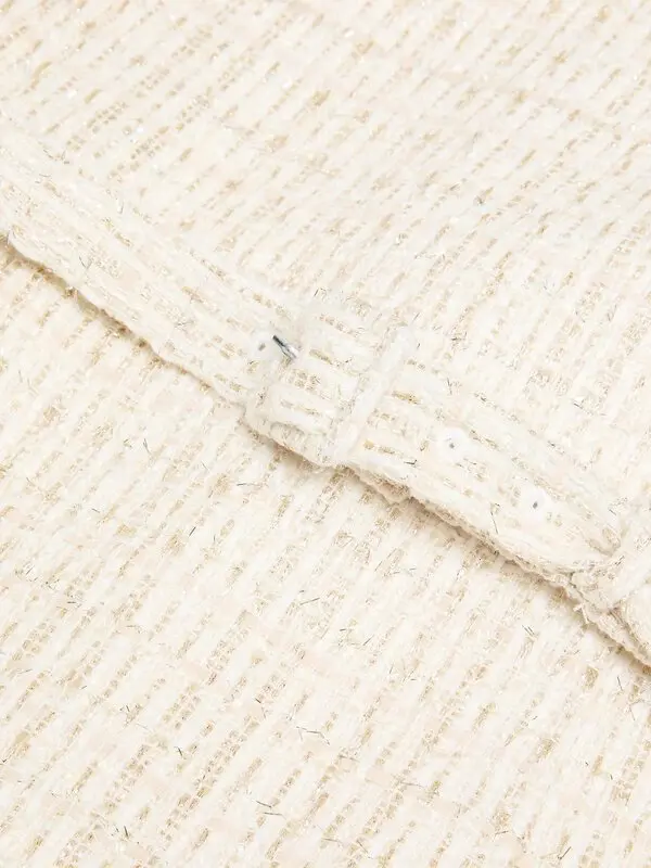 Likely Vonne Bow-detail Metallic Bouclé Midi-dress
