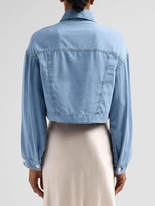L'Agence Gaines Balloon Sleeve Crop Jacket