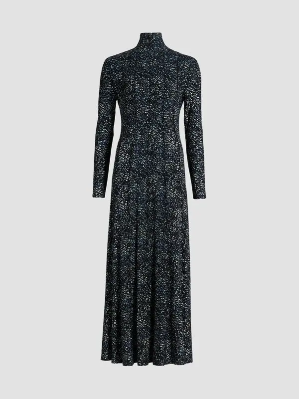 Proenza Schouler White Label Mabel Printed Jersey Maxi Dress - Navy Multi