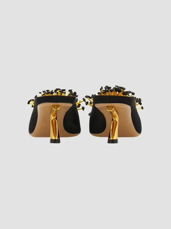 FERRAGAMO Safi 55mm Floral Appliqué Mules