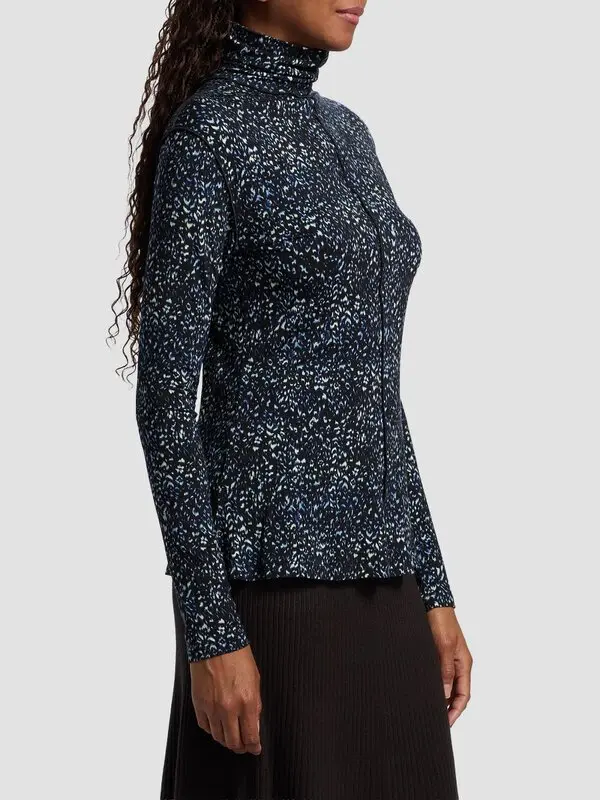 Proenza Schouler White Label Audrey Cheetah Print Top