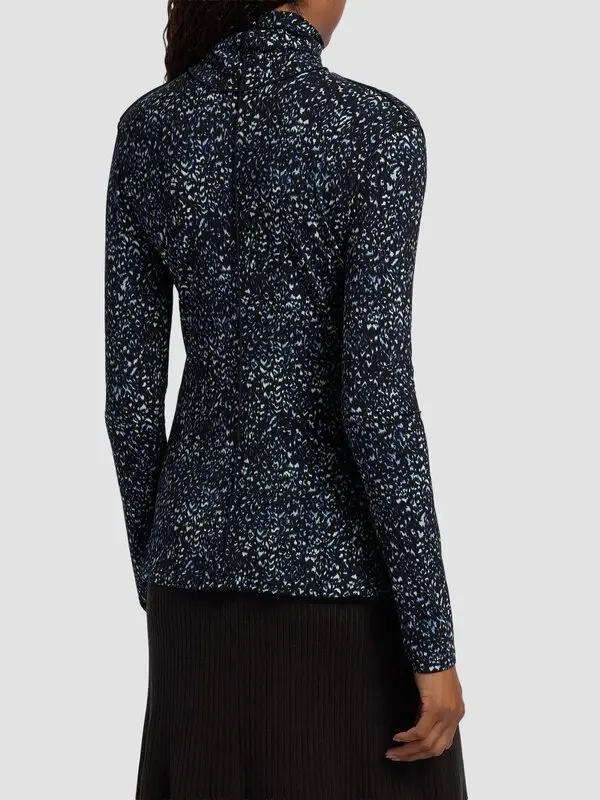 Proenza Schouler White Label Audrey Cheetah Print Top