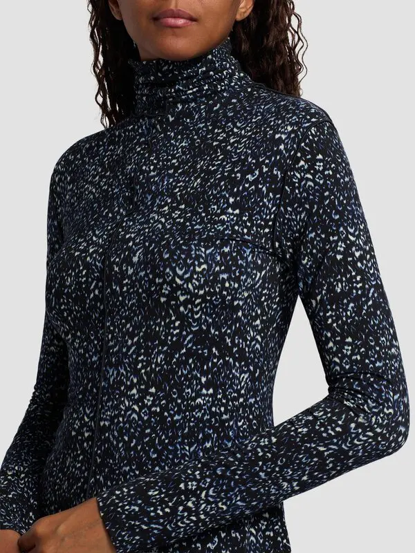 Proenza Schouler White Label Audrey Cheetah Print Top