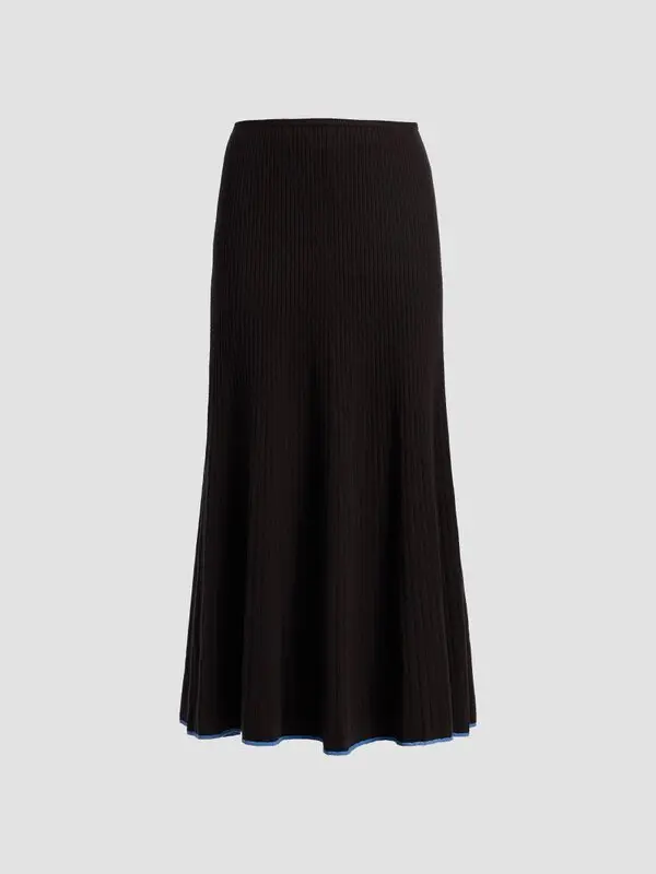 Proenza Schouler White Label Carly Souffle Knit Midi-skirt - Chicory