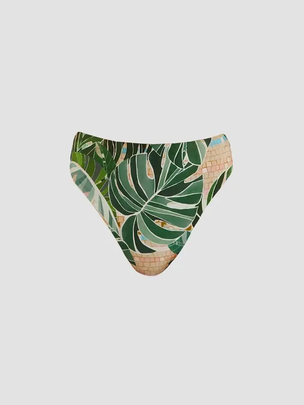 Farm Rio Mosaic High-waisted Bikini Bottom - Multicolor