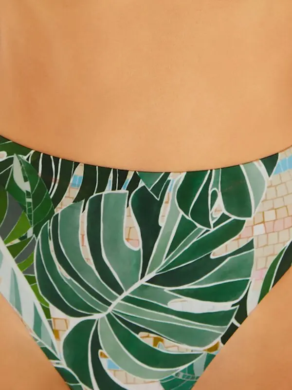 Farm Rio Mosaic High-waisted Bikini Bottom
