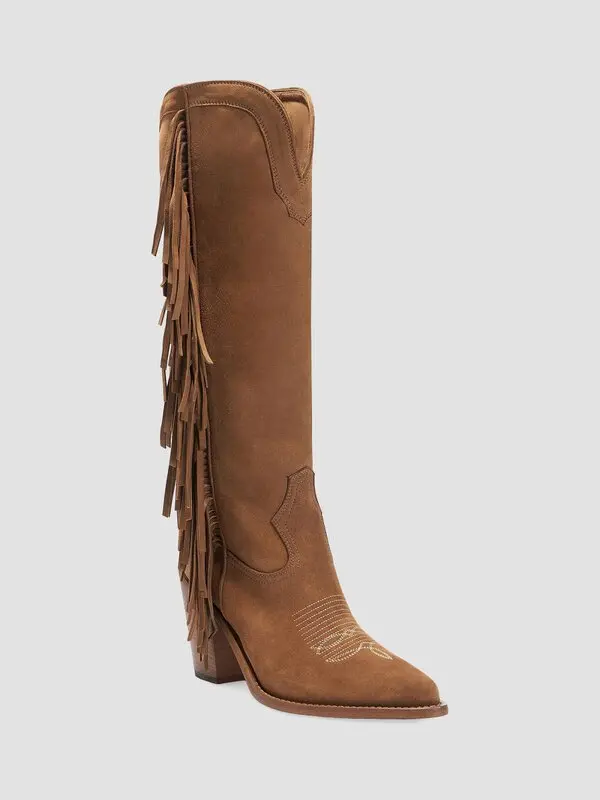 Partlow Cami 90mm Fringed Suede Knee-high Boots