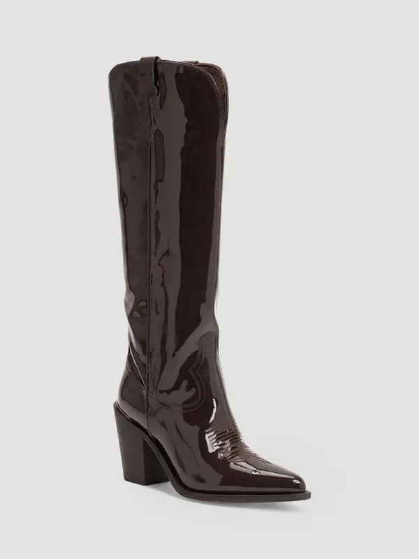 Partlow Coco 90mm Patent Leather Knee-high Boots