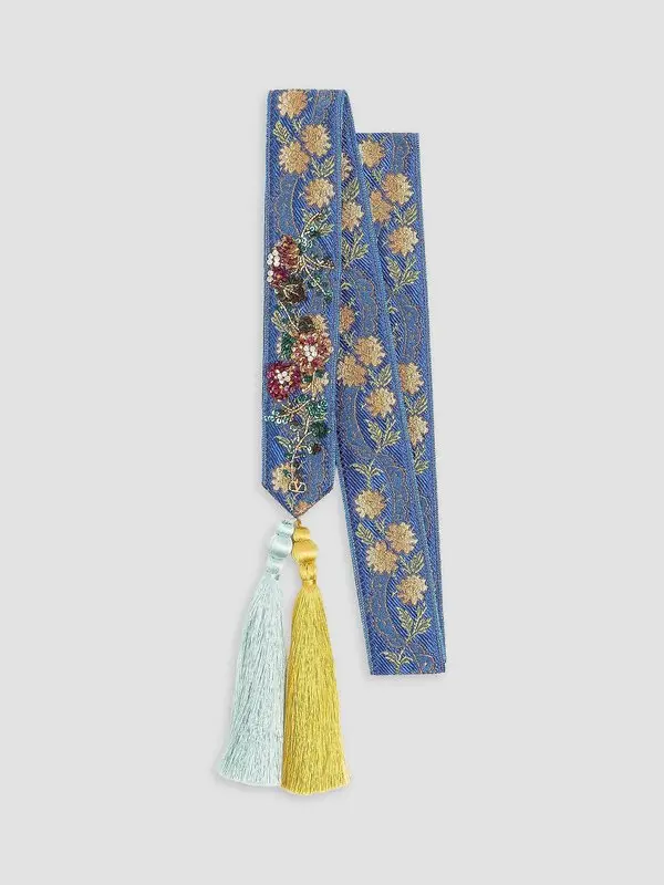 Valentino Garavani Embroidered Viscose Bandeau Scarf - Multicolor