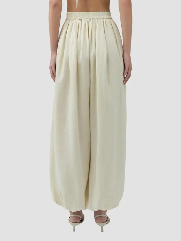 Simkhai Selah Lace-detail Linen-blend Balloon Pants