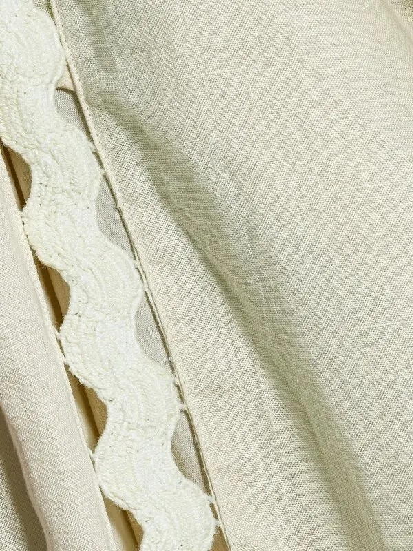 Simkhai Selah Lace-detail Linen-blend Balloon Pants - Sand