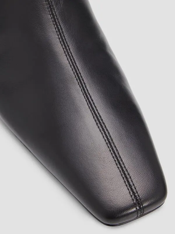 Proenza Schouler Trap Flat Leather Ankle Boots