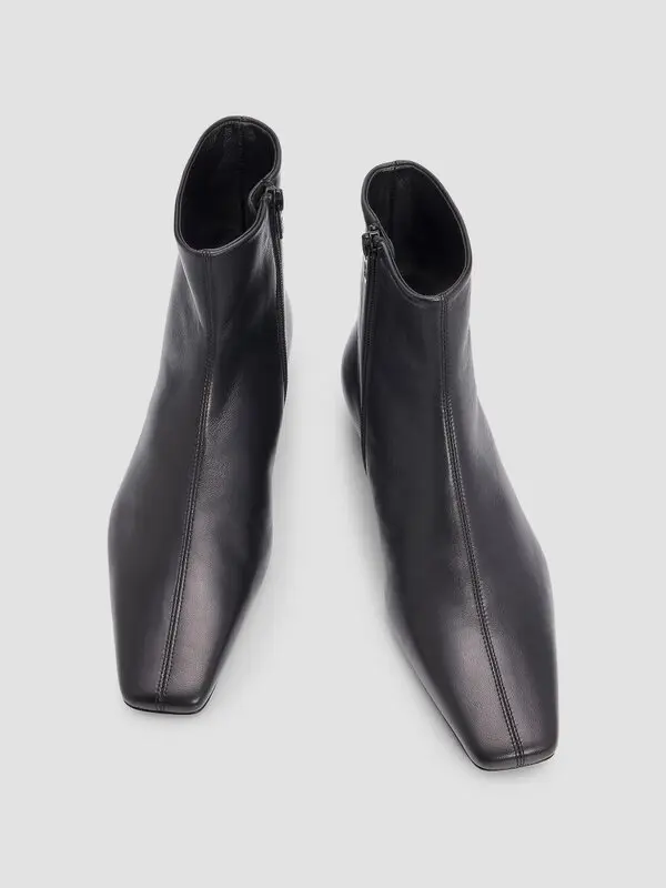 Proenza Schouler Trap Flat Leather Ankle Boots